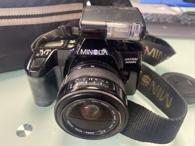 Minolta Maxxum 3000i Camera With Nice Additions | eBay