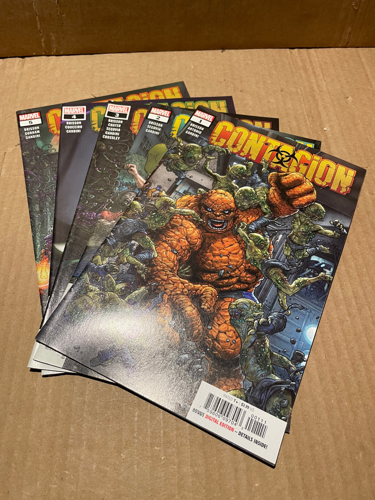 CONTAGION #1 #2 #3 #4 #5 SET (2019) MARVEL COMICS ED BRISSON ROGE ...