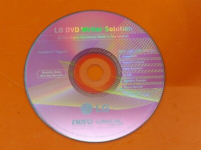 ⭐️⭐️⭐️⭐️⭐️ Nero Cyberlink 2002-2007 LG DVD Writer Solution CD Disc | eBay