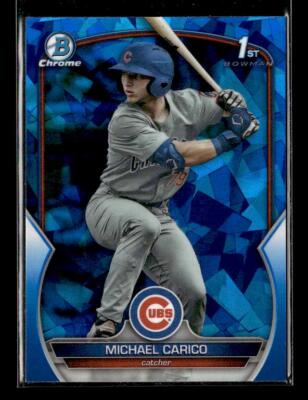 2023 Bowman Draft Sapphire Edition #BDC-170 Michael Carico Chicago Cubs ...