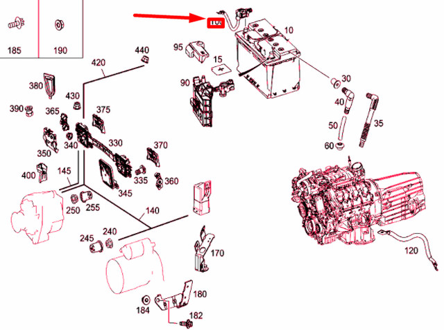 Sensor Battery MERCEDES W205 C-klasse GLC A0009050454 for sale online ...