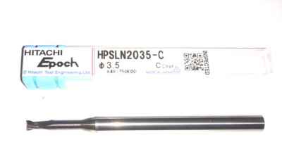 HITACHI 3.5mm Long Neck Solid Carbide End Mill HPSLN2035-C C Coated ...