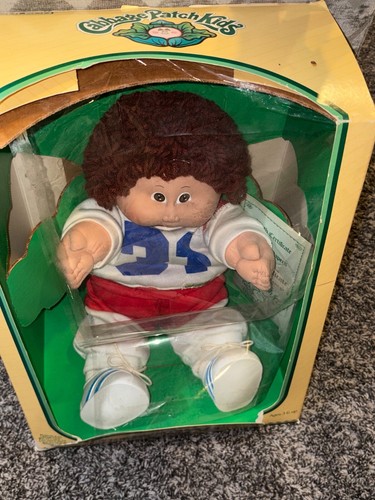 1983 Cabbage Patch Kids Doll Boy Brown Hair 3900 new in box | eBay
