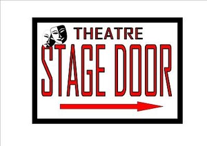 Stage Door Theatre Reproduction Sign Vintage Theater Theatre Sign | eBay