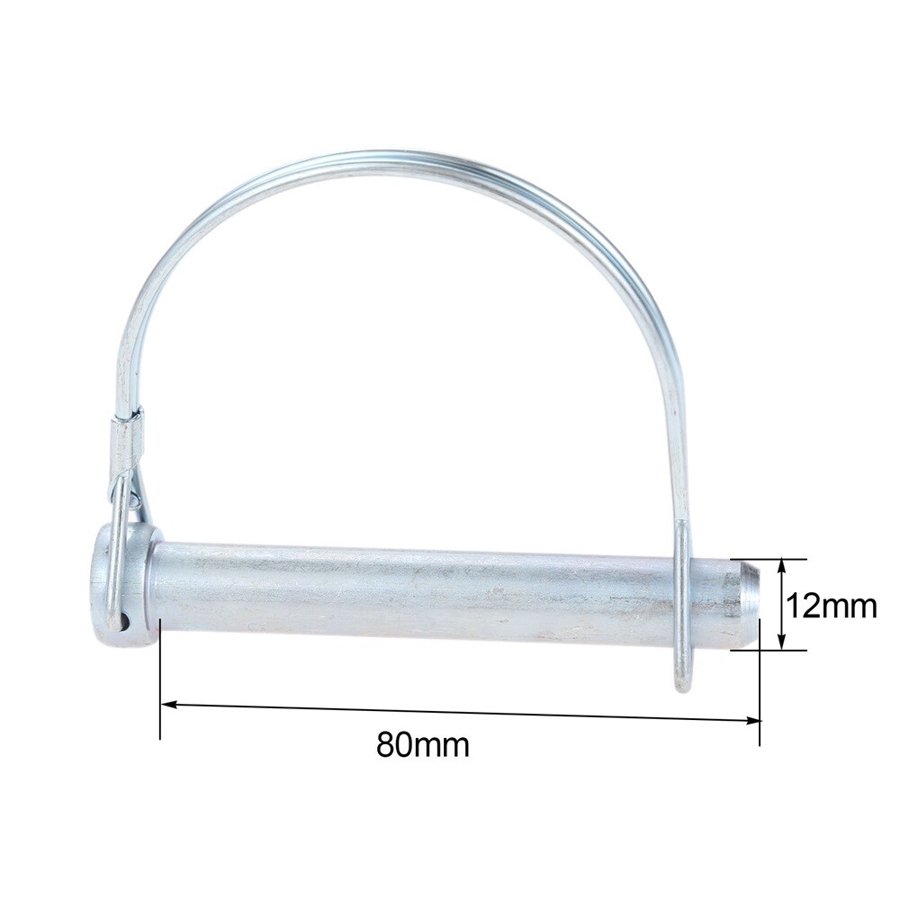 D Shape Coupler Safety Pins Latch Tow Hitch Split Pin Quick Lock Buckle ...