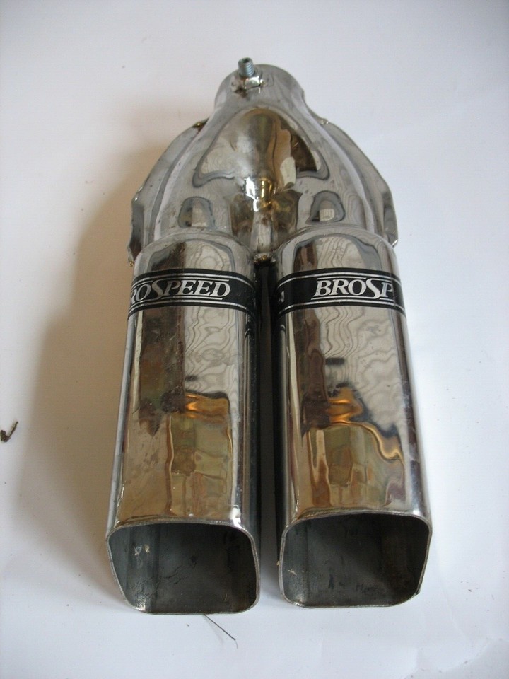New BroSpeed Boscal 10 in. Long 1 5/8 in. I.D. Rectangle Exhaust Tip | eBay