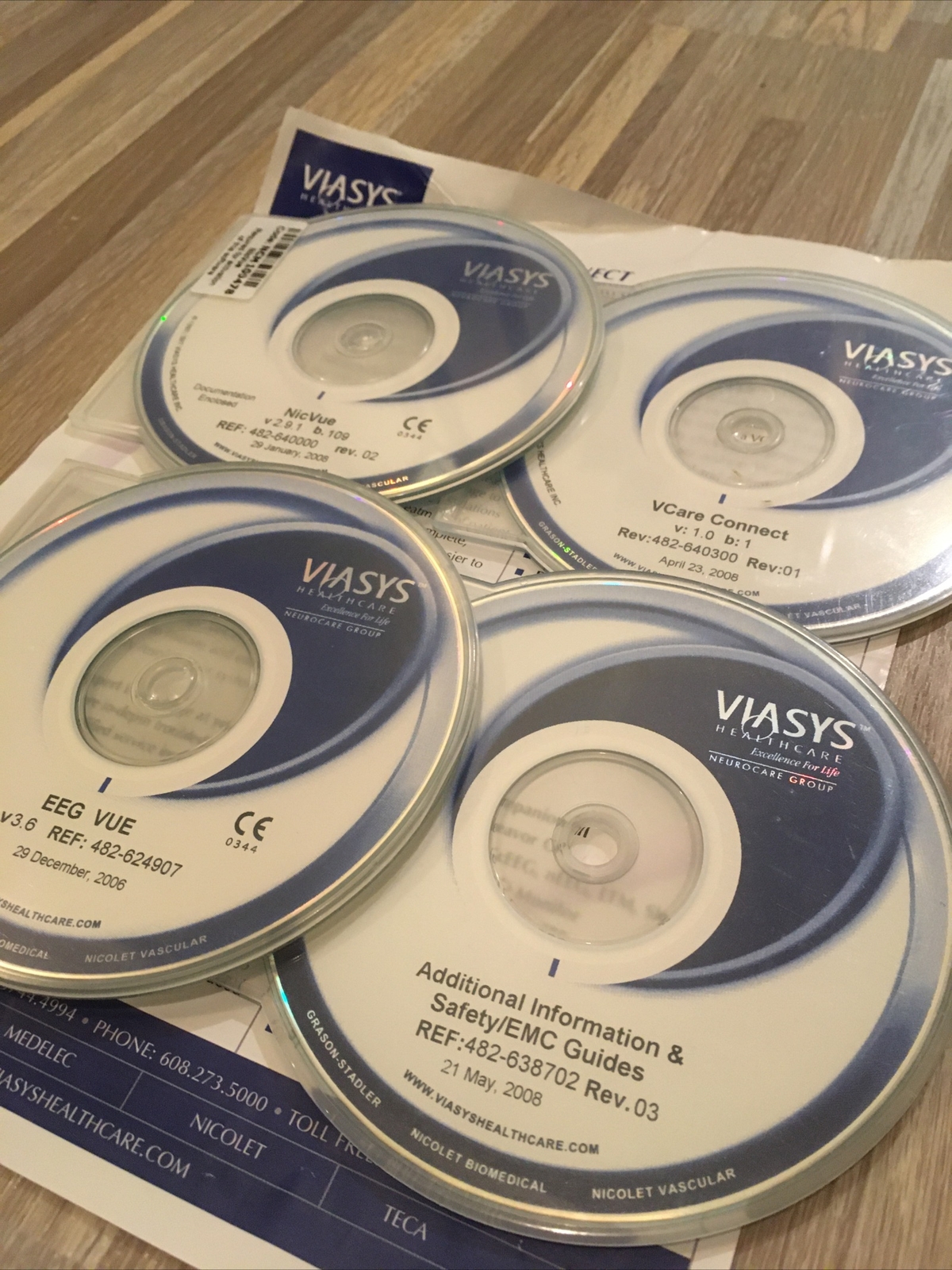 NATUS VIASYS EEG NICVUE Software With Code EMC Guides Vcare Connect | eBay