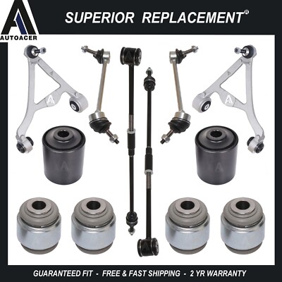 Rear Upper Control Arms, Lower Bushings, Links & Tie Rods 12 pc For ...