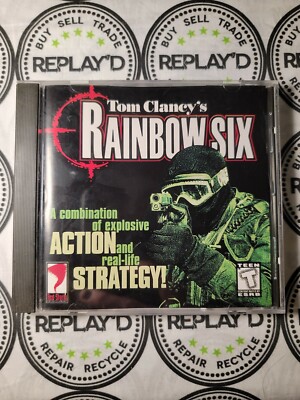 TOM CLANCY'S RAINBOW SIX PC Computer Game, 1998, Tested, Vintage | eBay