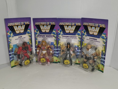 MOTU Masters WWE Universe Wave 6 Figure SET UNPUNCHED Warrior Goldberg ...