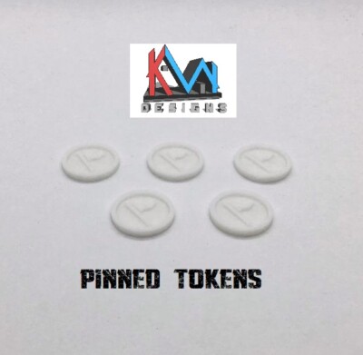 3D Printed - Grimdark Future - Pinned / Morale / Stunned Tokens | eBay