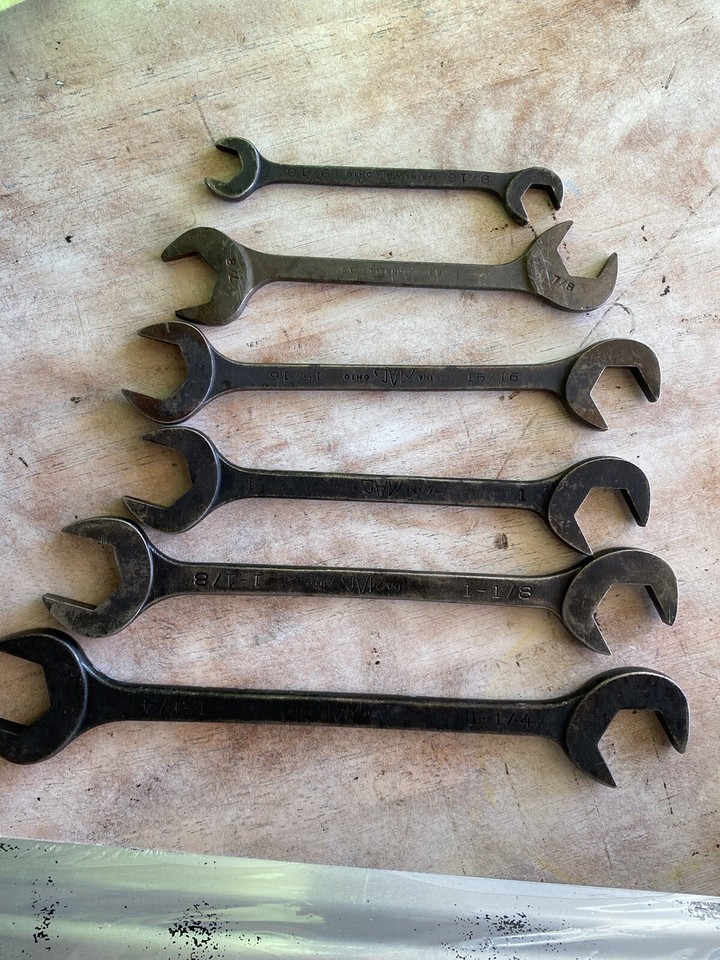 No reserve MAC TOOLS USA 4 Way Wrench Set DA18- DA40 9/16 Thru 1-1/4 ...