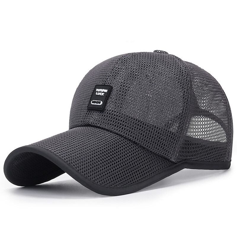 Men Snapback Mesh Baseball Cap Sun Protection Golf Adjustable ...