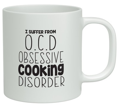 OCD Obsessive Cooking Disorder Funny White 10oz Novelty Gift Mug | eBay