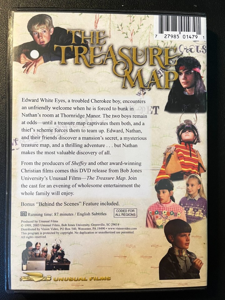 Treasure Map (DVD 1999) Nathan Pinner Mathew Miller EMily Ranieri ...