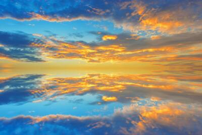 Cumulus Clouds During Sunset Photo Art Print Poster 24x36 inch | eBay