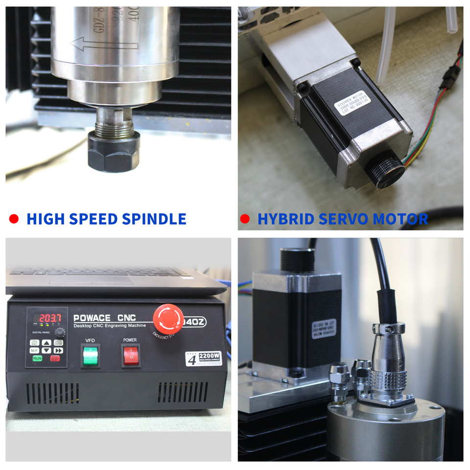 4 Axis 6040 CNC Router 2.2KW USB Milling Cutting Engraving Machine ...