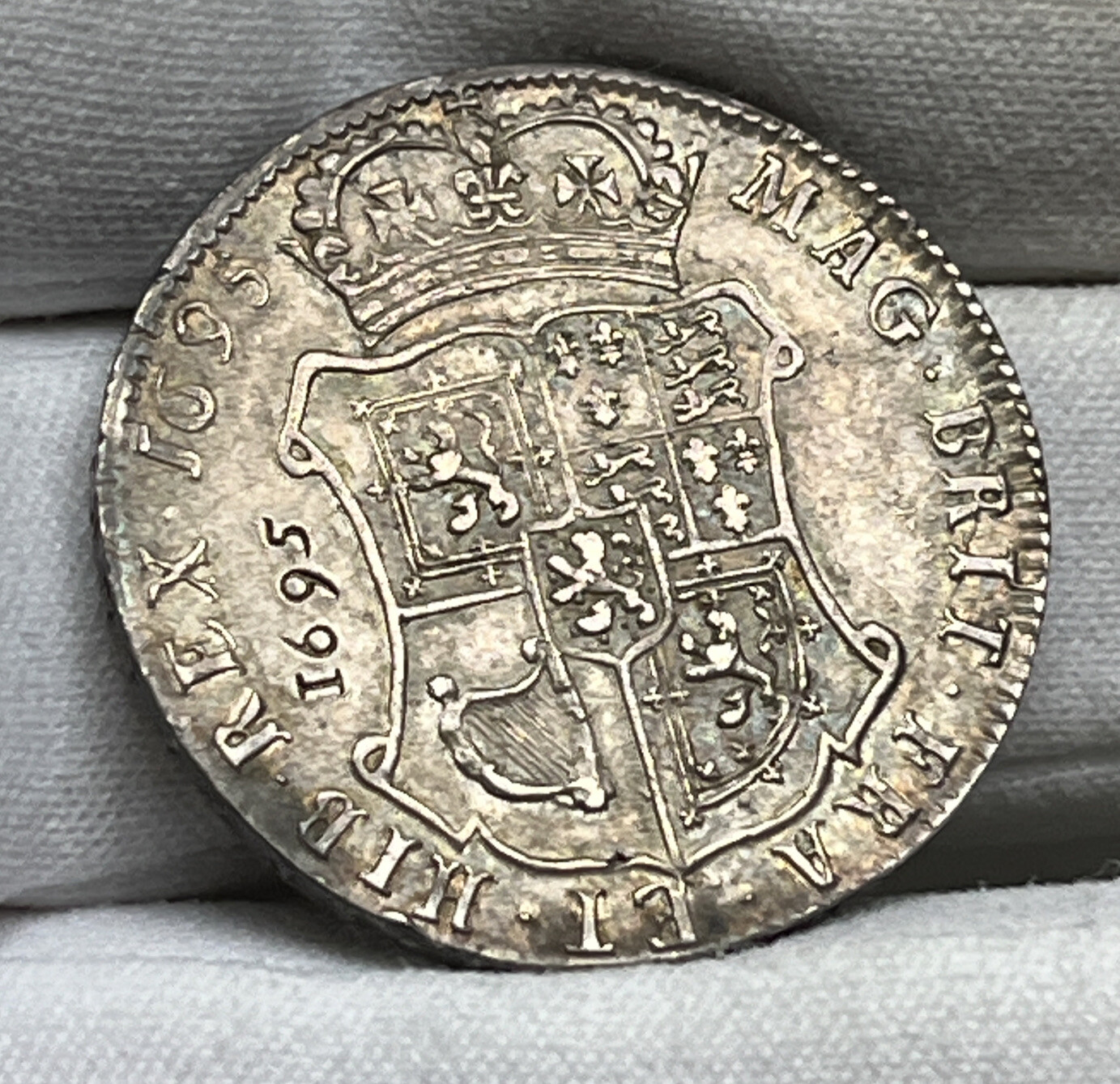 William II - Scotland - 1695 - Silver 40 Shillings / Forty Shillings ...