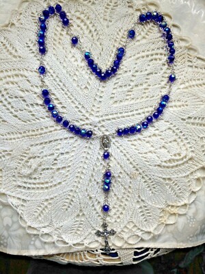 Rosaries - Cobalt Blue