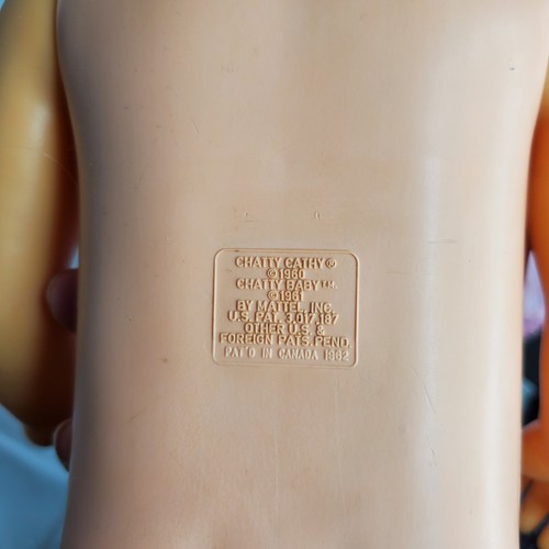 Chatty Cathy The Talking Doll Blue Eyes Mattel TALKS | eBay