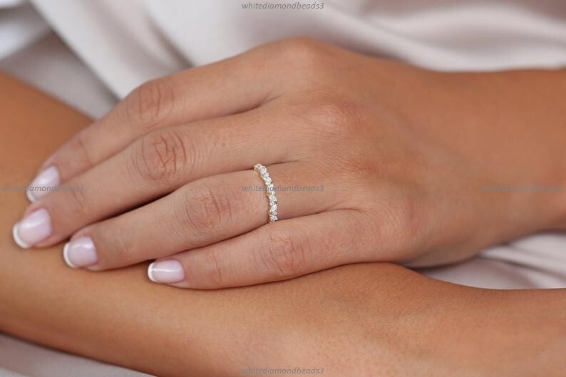 Gift For Her 14ct Gold Diamond Alternating Art Deco Birthday Diamond ...