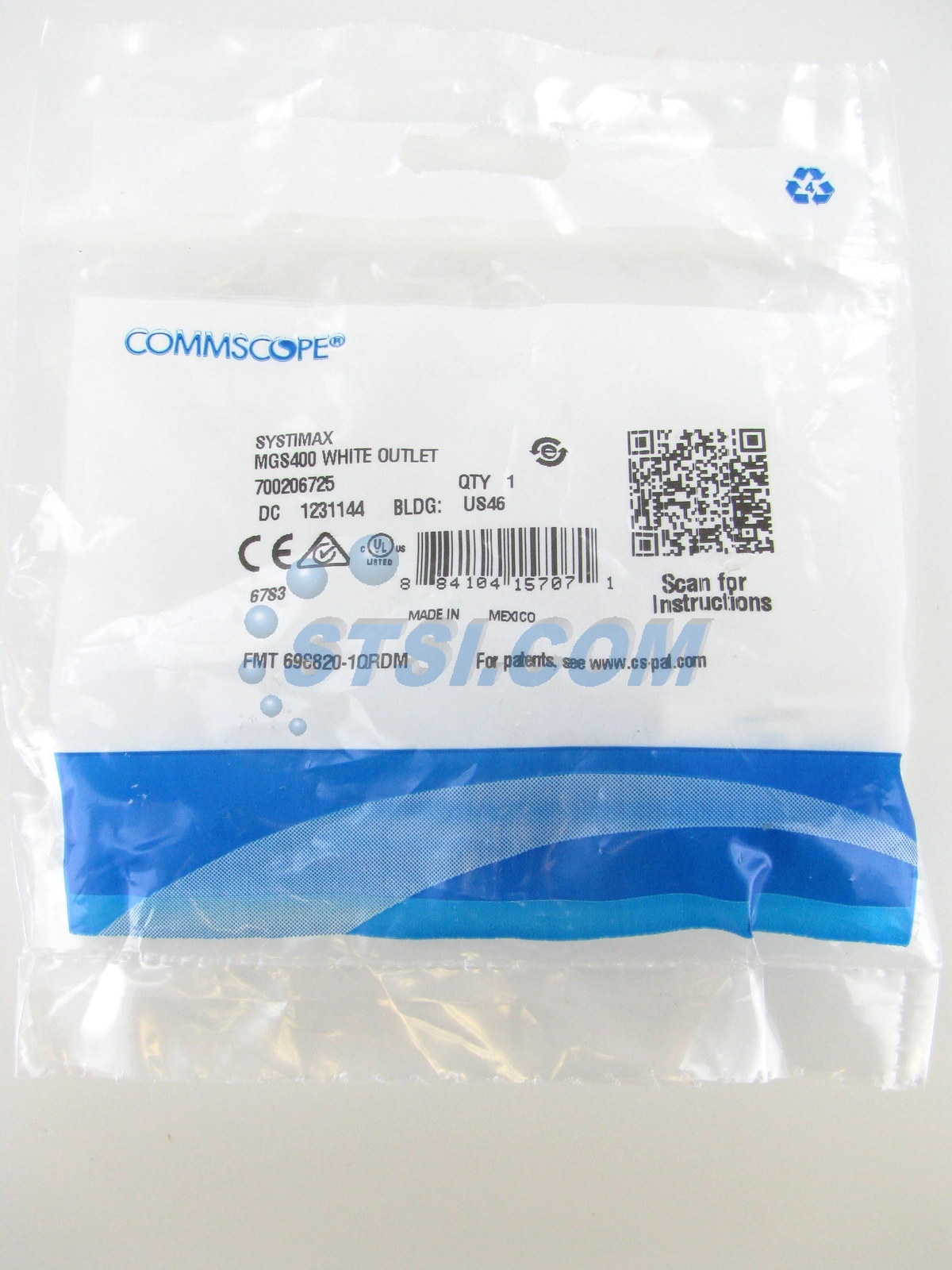 CommScope GigaSPEED XL MGS400-262 Category 6 U/UTP Information Outlet ...