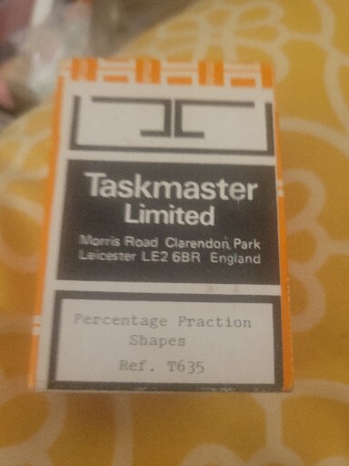 Taskmaster Limited Percentage Fraction Shapes Ref. T635 Learning Game ...