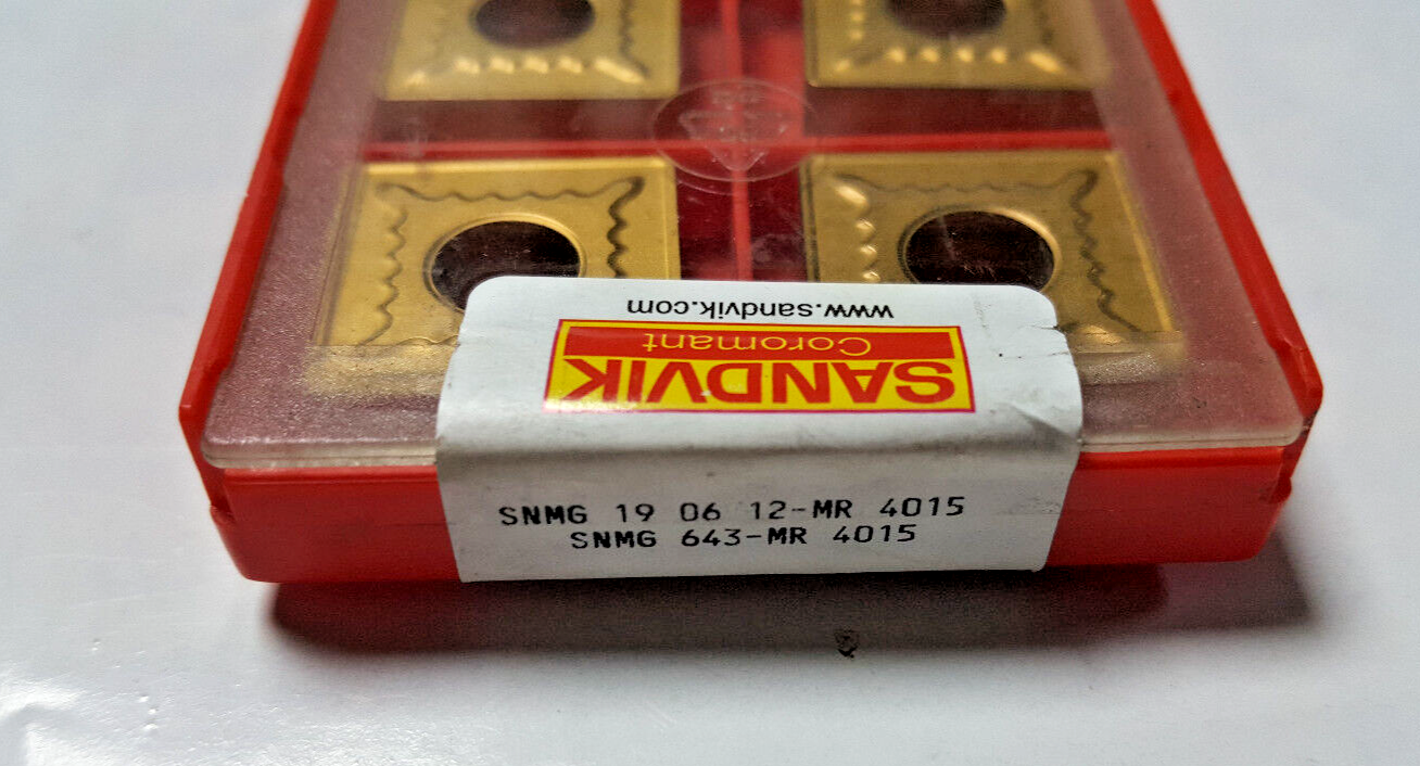 10pcs SNMG 190612-MR 4015 / SNMG 643-MR 4015 SANDVIK CARBIDE TURNING ...