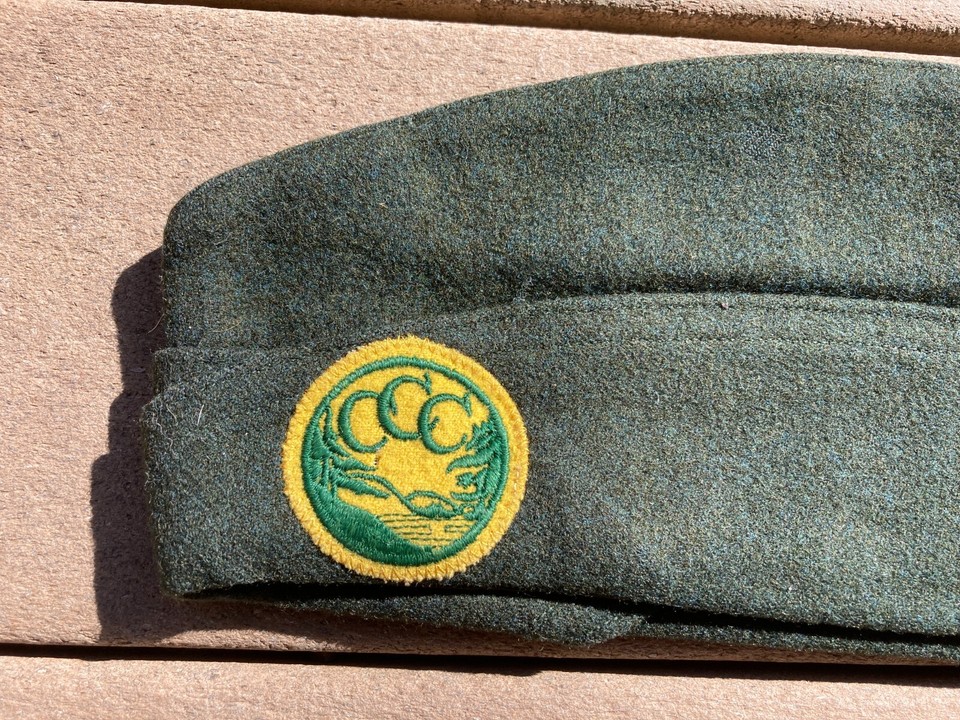 Original WW2 US Civilian Conservation Corps CCC Garrison Side Cap Hat ...