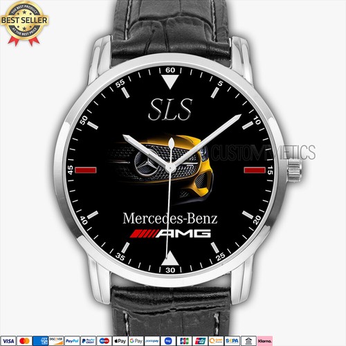 Mercedes Benz SLS Front Grille Logo MC6 Quartz Watch Analog Men's ...