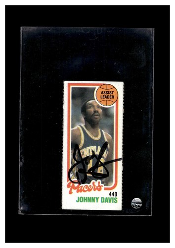 1980-81 Topps Panel #114 Johnny Davis Autographed Signed Auto Indiana ...