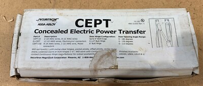 Securitron Assa Abloy CEPT-10 Door Concealed Electric Power Transfer ...