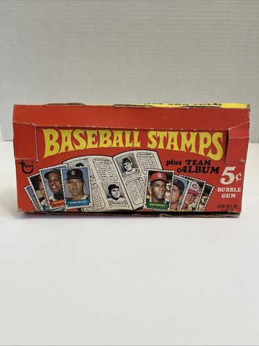 1969 Topps Baseball Stamps Empty Box 8 in X 3.75 in X 1 in Display | eBay