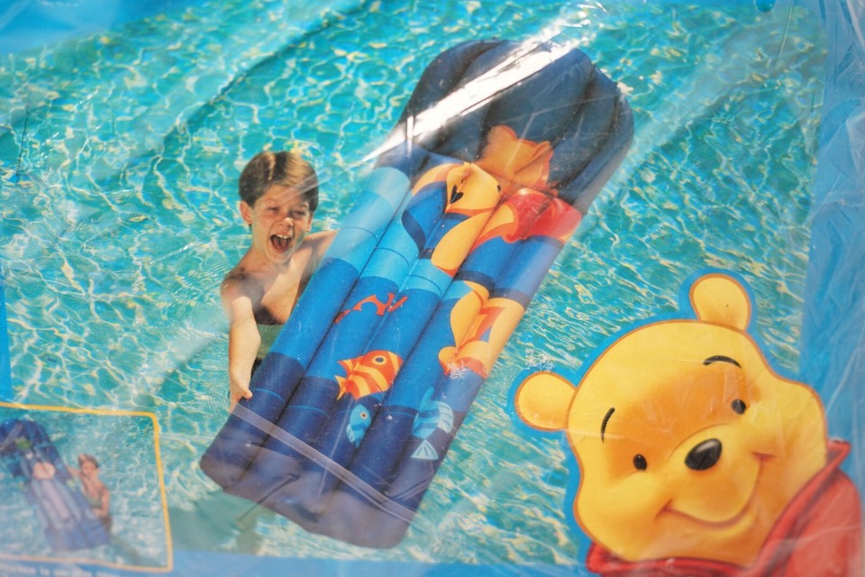 VTG Disney Store Winnie the Pooh Eeyore Swimming Inflatable Pool Beach ...