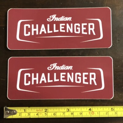 2 INDIAN Challenger RACING STICKERS DECALS baggers superbike cafe racer ...
