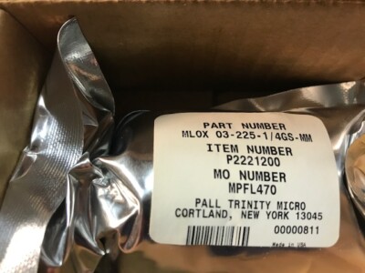 PALL TRINITY MICRO MEMBRALOX P/N MLOX 03-225-1/4GS-MM, NEW | eBay