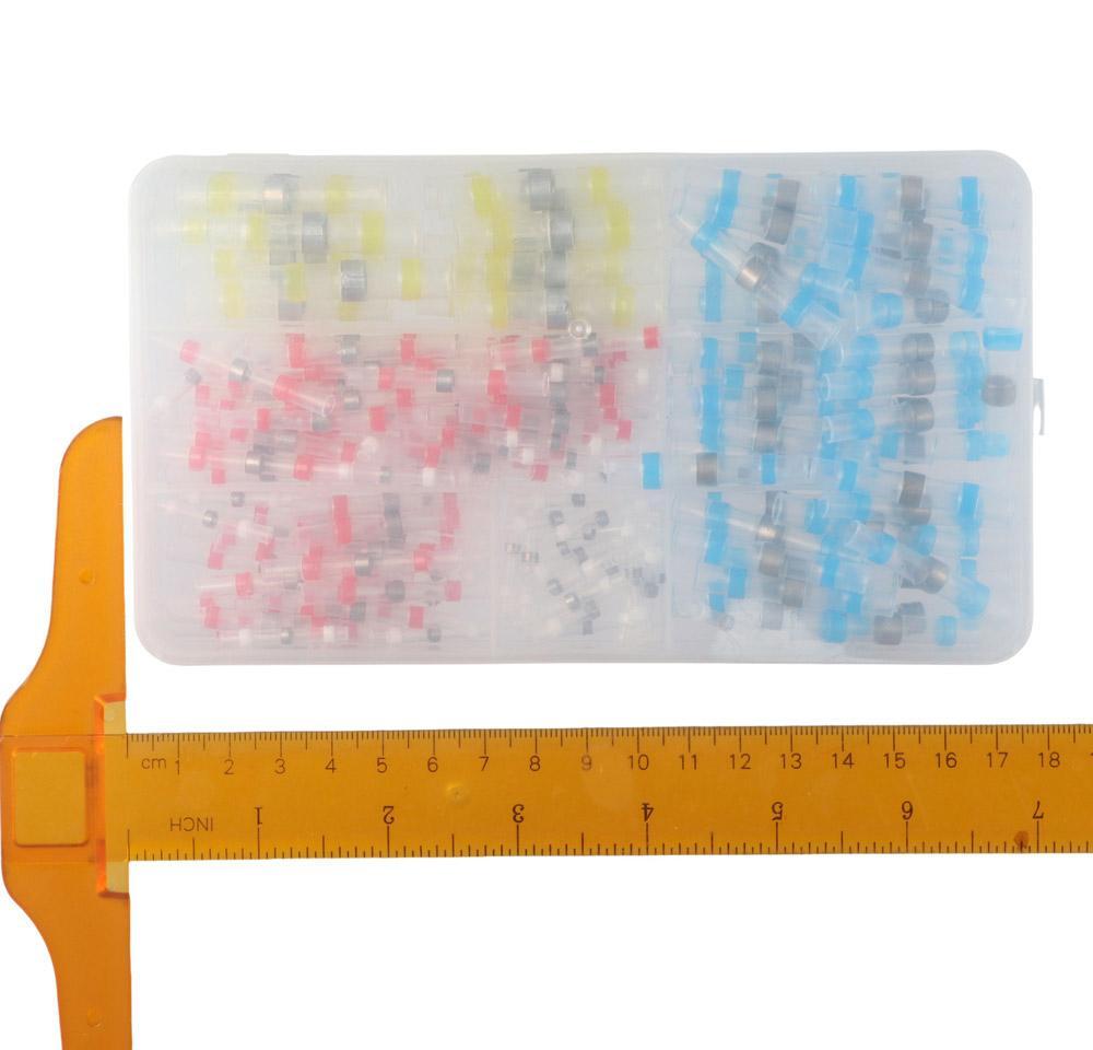 200Pcs Insulated Solder Seal Wire Connectors Heat Shrink Butt ...