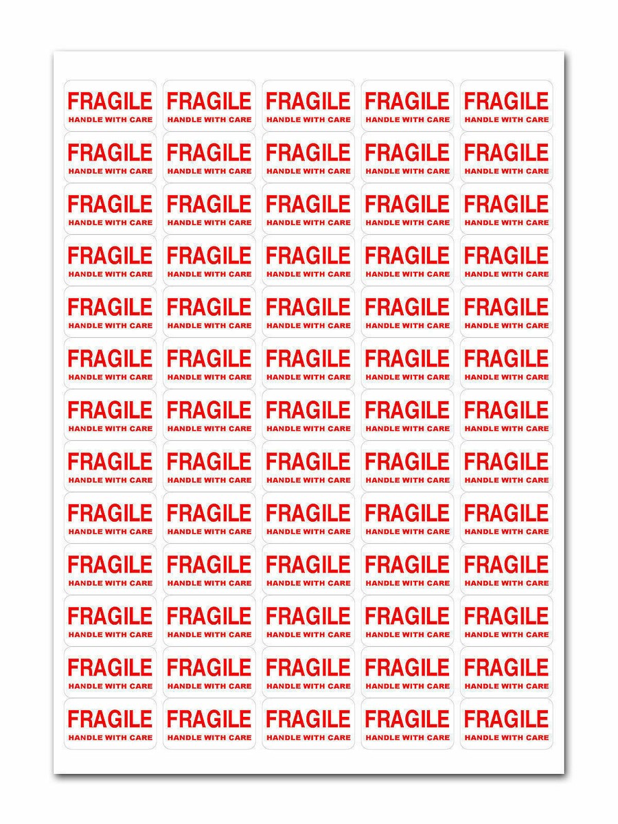 Fragile Sign Printable Fragile / Breekbaar Stickers 33 Stuks Kopen?