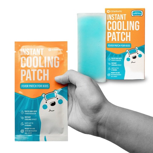 ICEWRAPS Cooling Patches for Kids | Cold Patches Fever Reducer | Pack ...