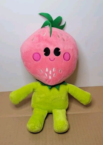 Menchies Strawberry Barry Frozen Yogurt Stuffed Plush (Around 14") RARE ...