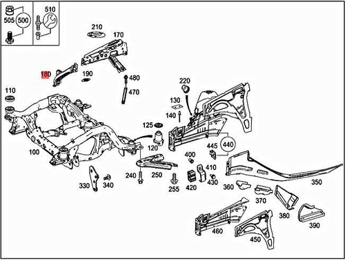 Genuine MERCEDES C292 W166 X166 GL-CLASS X166 Reinforcement 1666200972 ...