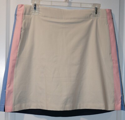 Skort Size 10 Lady Hagen Blue Tan Pink Aline Golf Active Stretch ...