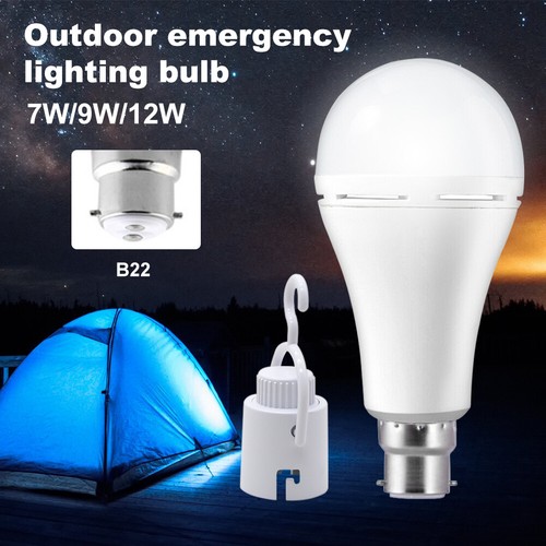 7W/9W/12W B22 E26 E27 Emergency Bulbs Rechargeable LED Light with ...