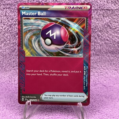 Master Ball ACE SPEC 153/162 Temporal Forces Trainer Item Holo Rare ...