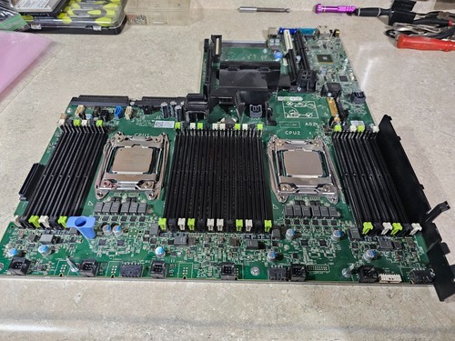 Dell PowerEdge R730 System Board W/2xE5-2620V3 CPU's ships quickly ...