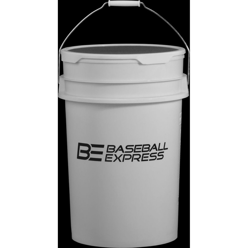 Baseball Express Empty Ball Bucket with Padded Lid WHITE 843292112743| eBay