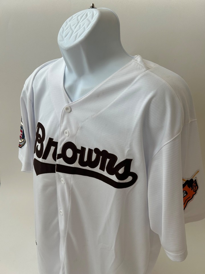 Satchel Paige # 29 1953 St. Louis Browns MLB Jersey Size Large | eBay