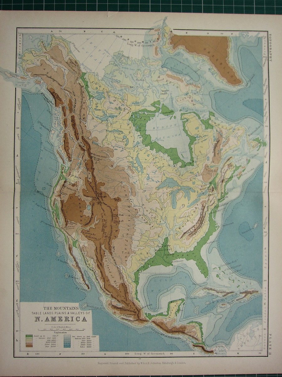 Great Plains Physical Map 2a: Physical Features And Climate Of The