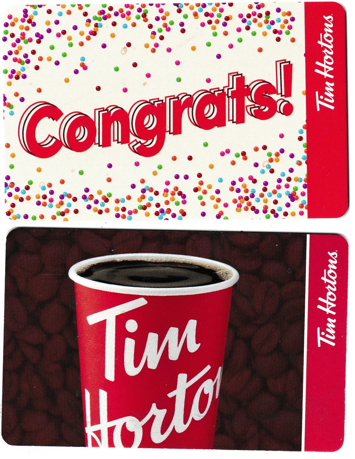 TIM HORTONS gift cards Horton's ☕🍵🍰 Collectible Canada coffee tea *0 ...