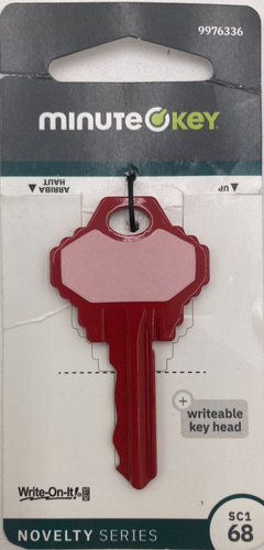 Minute Key Novelty Series SC1/68 - Red Write-On Key - Cassette H | eBay
